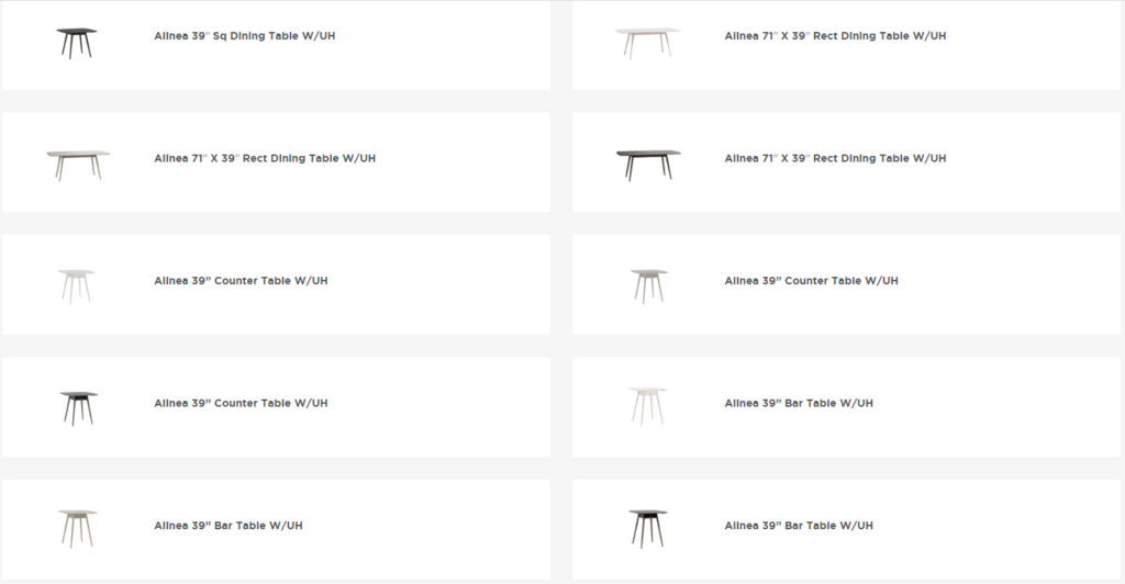 Alinea Dining Table Shop - Patio Furniture Outdoor Rooms Without Walls